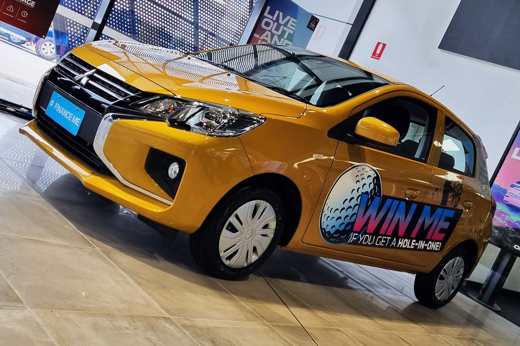 Teeing off with temporary vehicle graphics | LiftOff Solutions